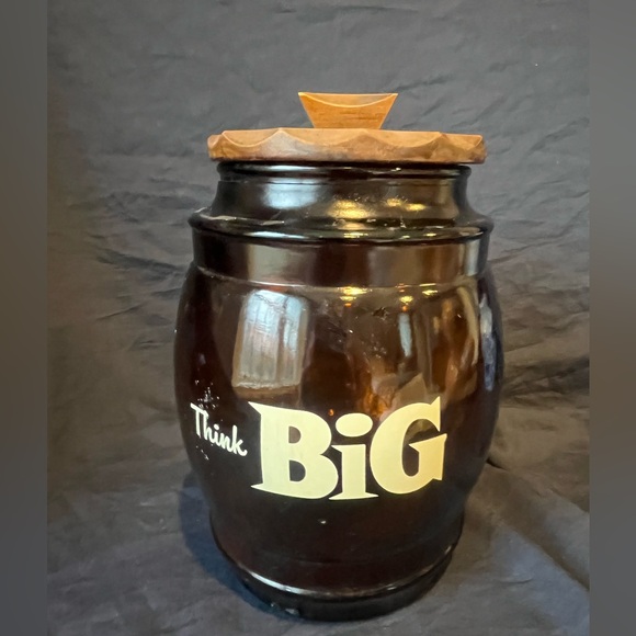 Accents | Vintage Siesta Ware Think Big Brown Barrel Cookie Jar | Poshmark